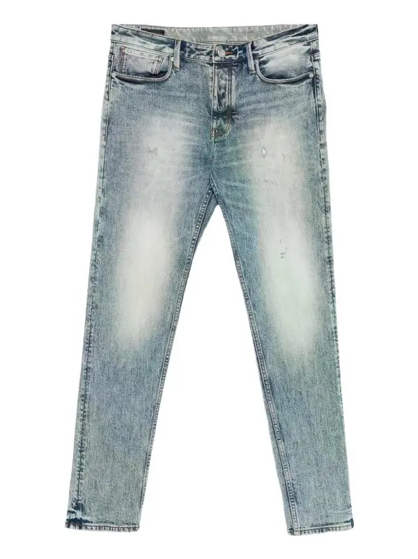 Emporio Armani Faded-effect Jeans - Mb001|blue Denim